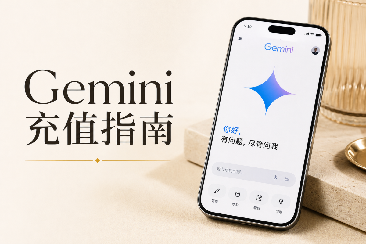 Gemini 国内怎么充值、订阅代充(2026 不用海外卡) · Glouth